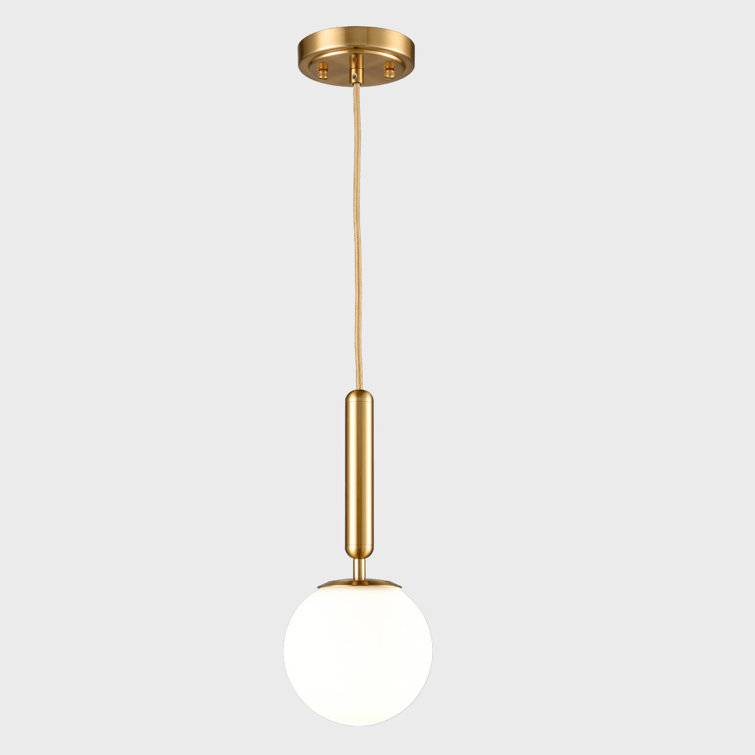 Mercer41 Kamruddin 1 - Light Gold Single Pendant | Wayfair