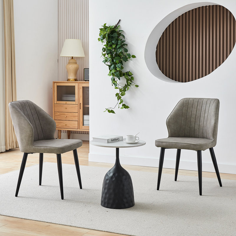 17 Stories Tayha Metal Wing Back Side Chair Dining Chair | Wayfair