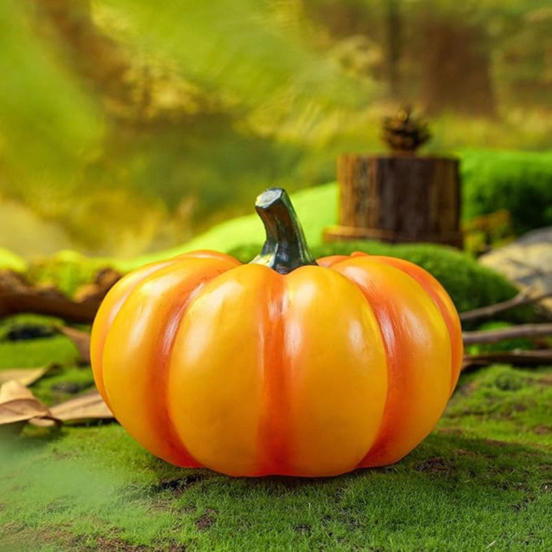 The Holiday Aisle® Solar Pumpkin Decorations for Halloween | Wayfair