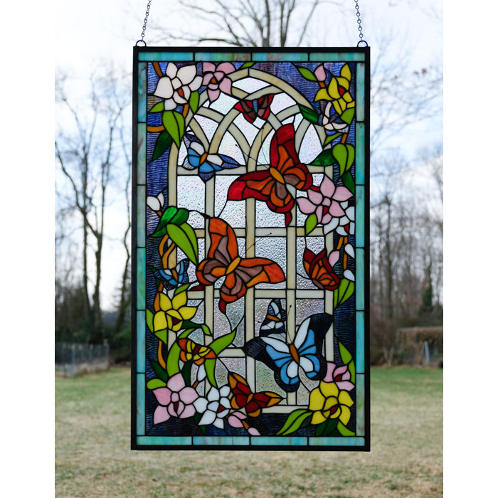 Astoria Grand Plants & Flowers Window Panel & Reviews | Wayfair