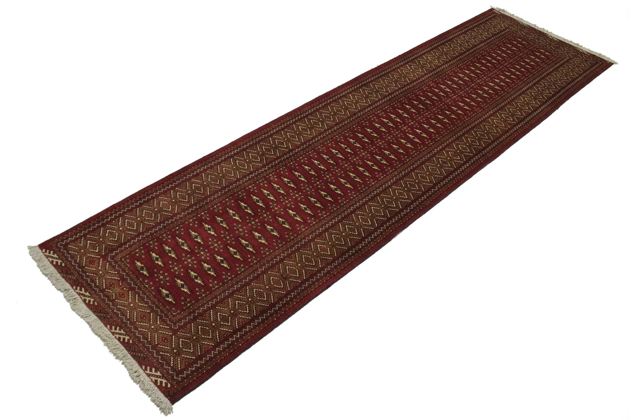 Loon Peak® Handley One-of-a-Kind Runner 3'4" x 12'6" Area Rug in Brown ...