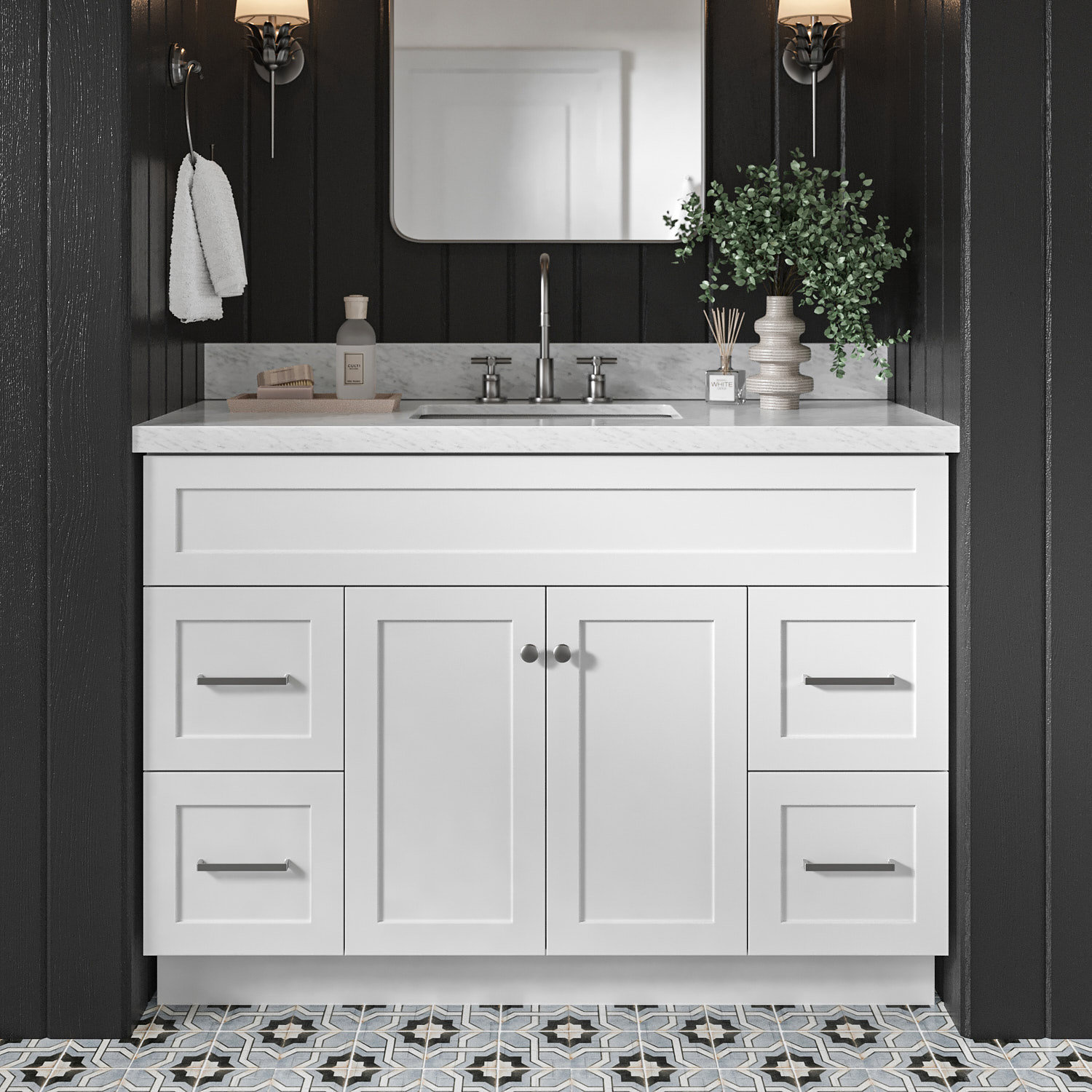 Red Barrel Studio® Hamlet 49" Single Bathroom Vanity Set & Reviews ...