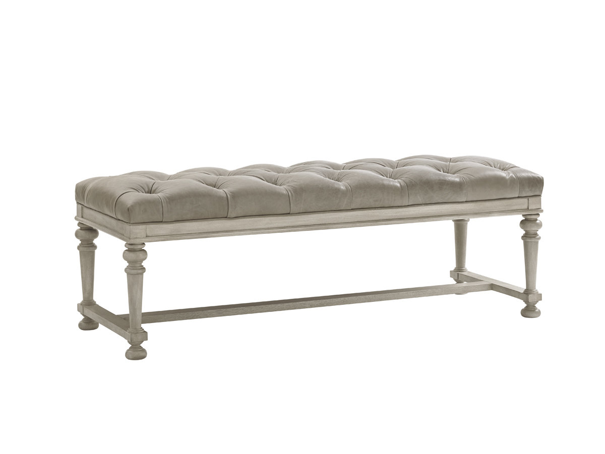 Lexington Oyster Bay Bellport Leather Bed Bench & Reviews | Perigold