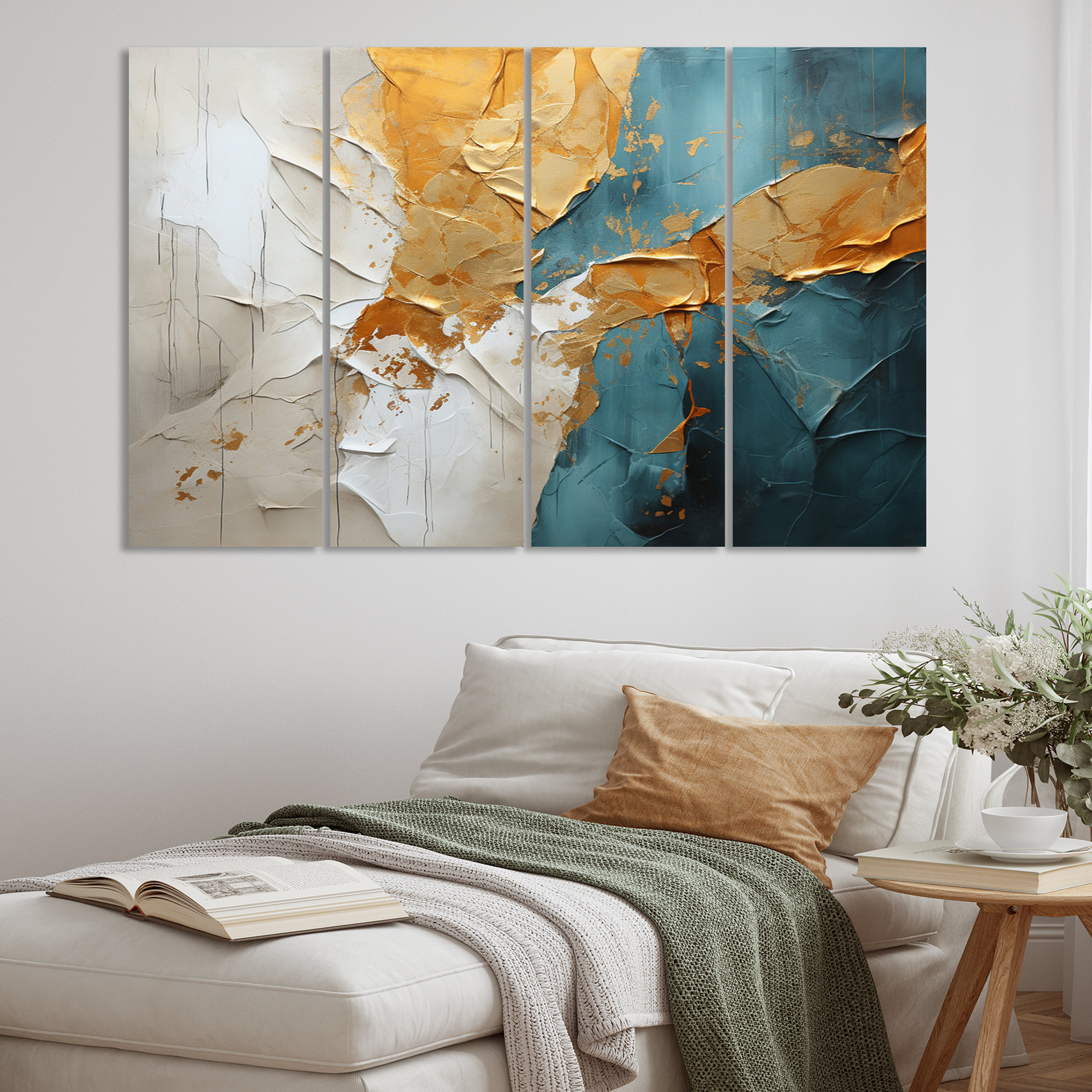 DesignArt Transcendent Textures III - Abstract Collages Metal Wall ...