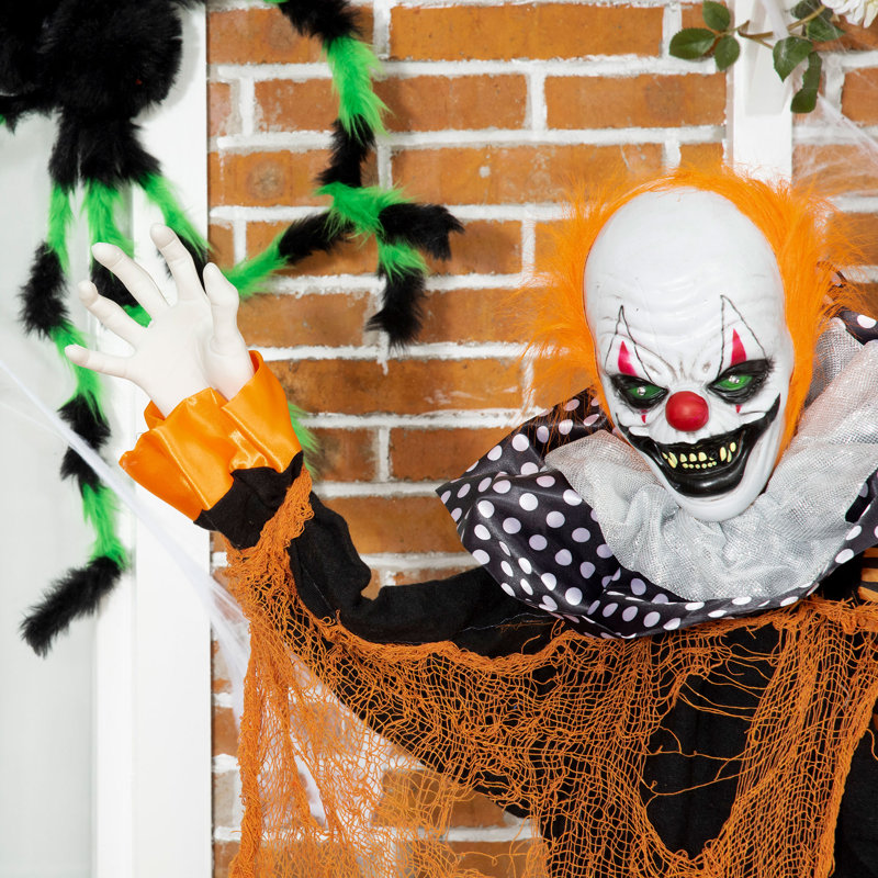 The Holiday Aisle® Halloween Decorations Talking Circus Clown With A ...