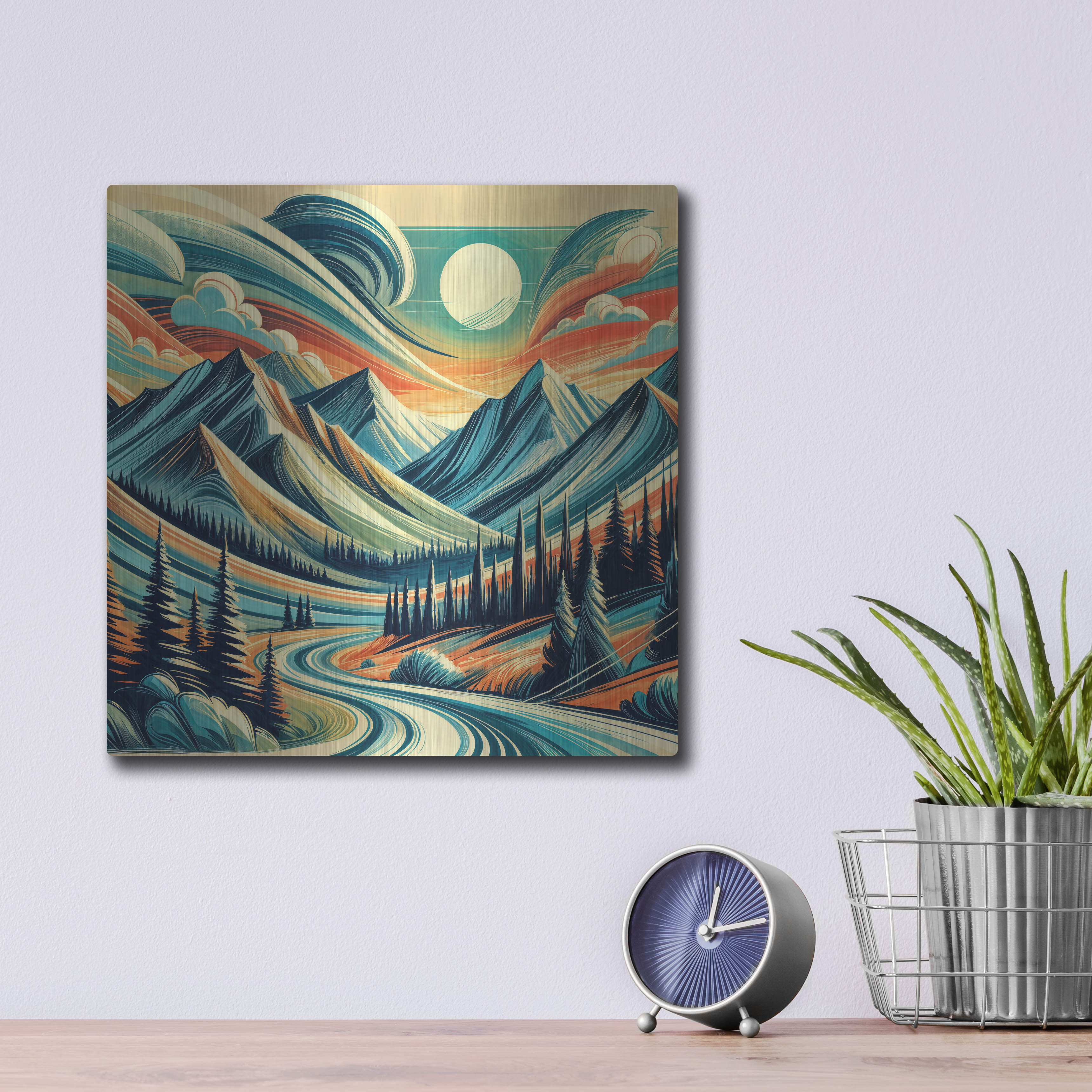 Millwood Pines 'Colorado Abstract' by Rey Klimt Metal Wall Art | Wayfair