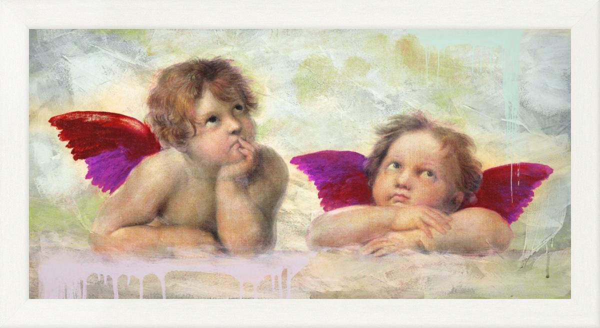Global Gallery 'Raphael's Putti 2.0' by Eric Chestier Framed Painting ...