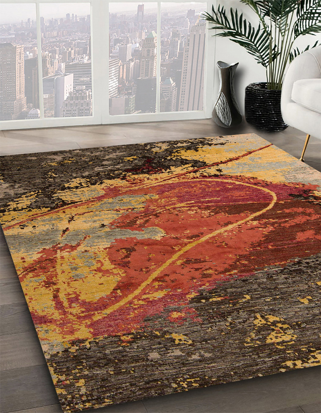 East Urban Home Abstract Multi Area Rug | Wayfair