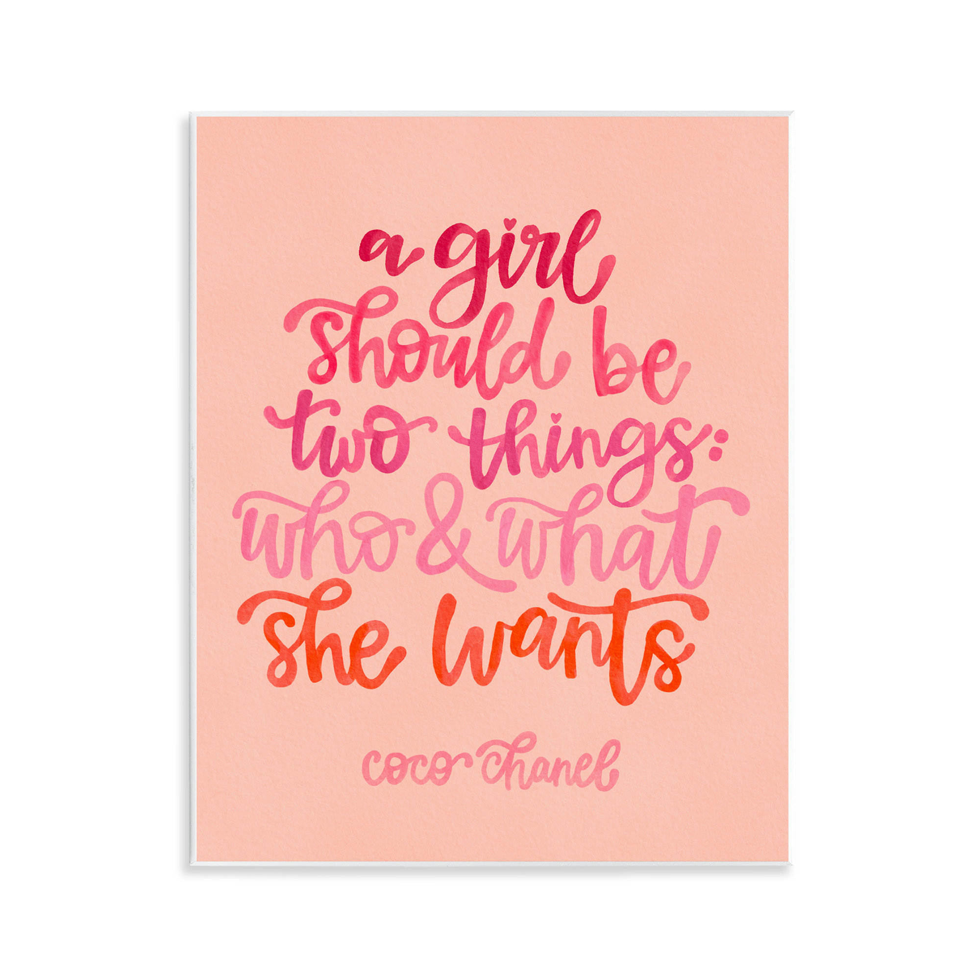 George Oliver Where & What She Wants Wall Plaque Art by The Paper ...