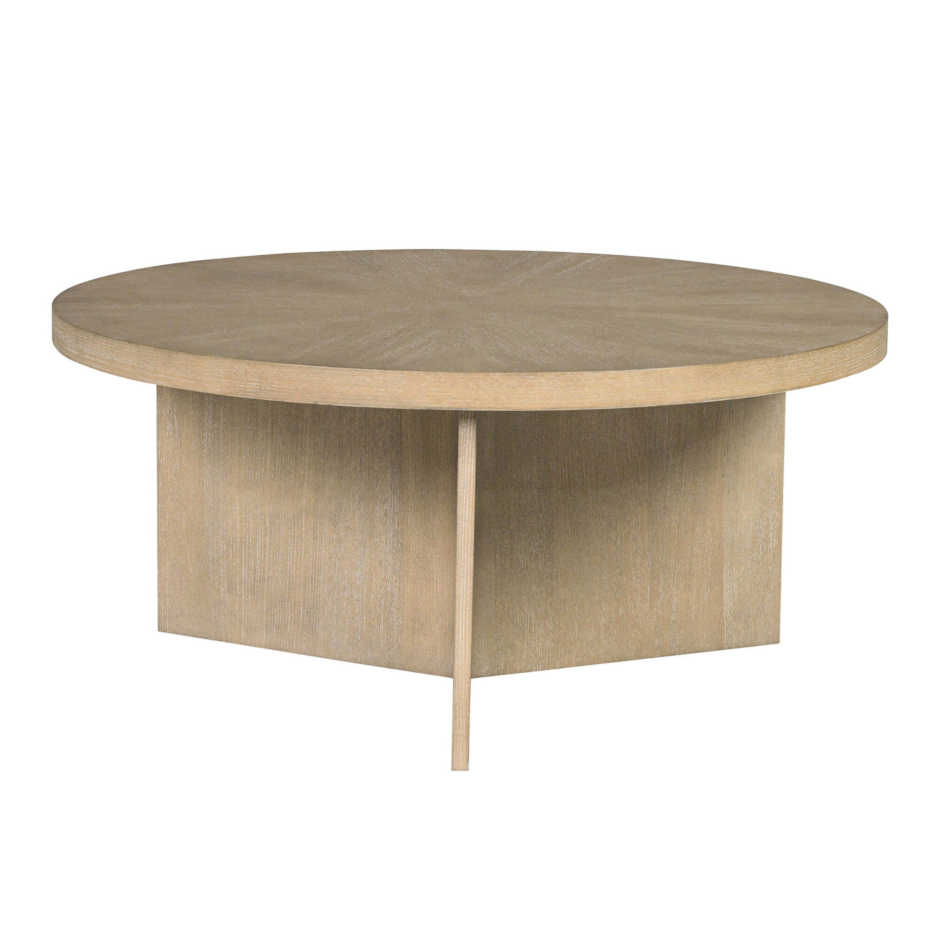 Latitude Run® Round Coffee Table With Solid Veneer Top And Design, 36 ...