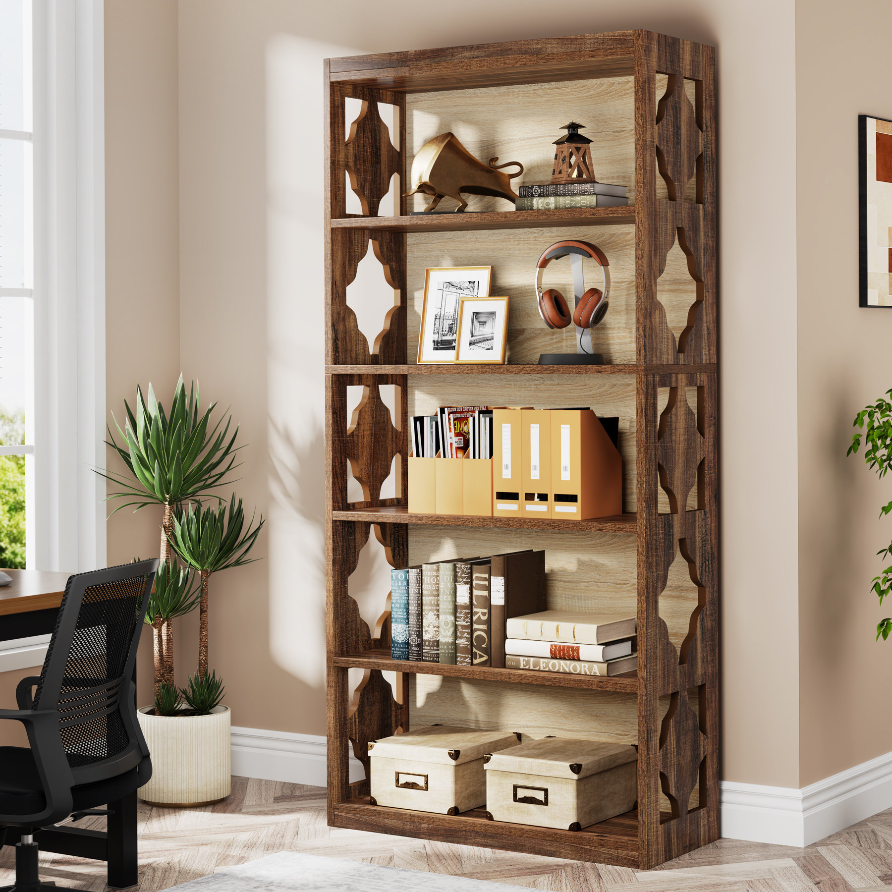 Millwood Pines Deloris Etagere Bookcase & Reviews | Wayfair
