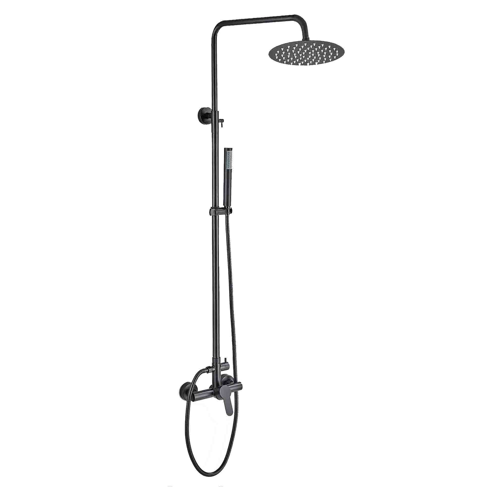 MORLOD Single Handle Stainless Steel Wall Mounted Outdoor Showers | Wayfair