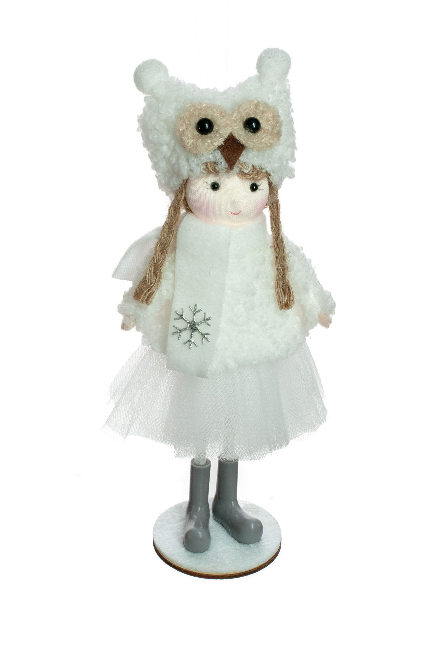 The Holiday Aisle® White Standing Little Girl Doll | Wayfair