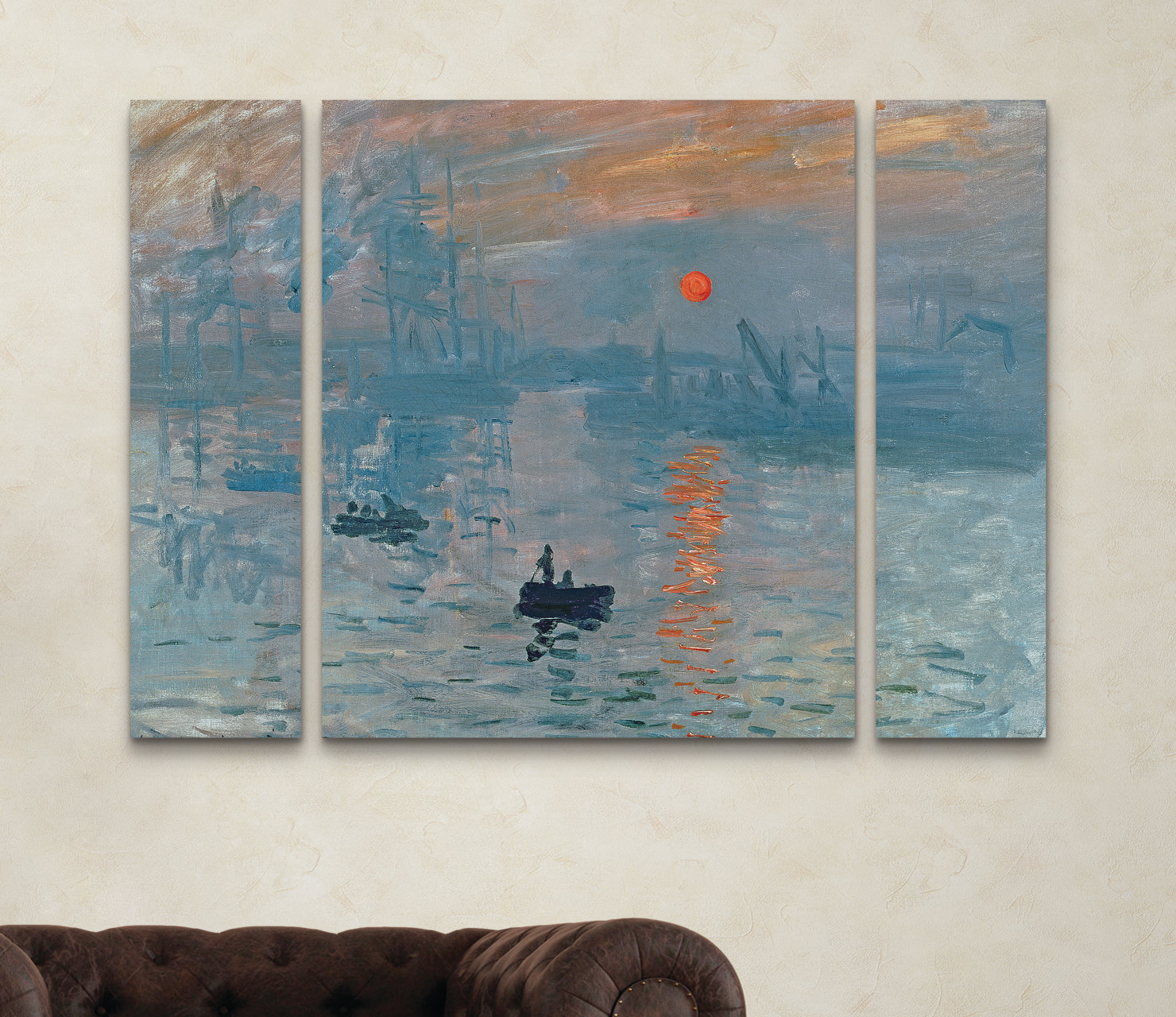 Vault W Artwork Impression Sunrise by Claude Monet - Multi-Piece Image ...