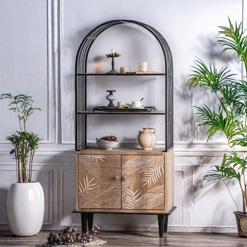 NICECABINET Rustic Vintage Magazine Rack Shelf Bookcase. | Wayfair