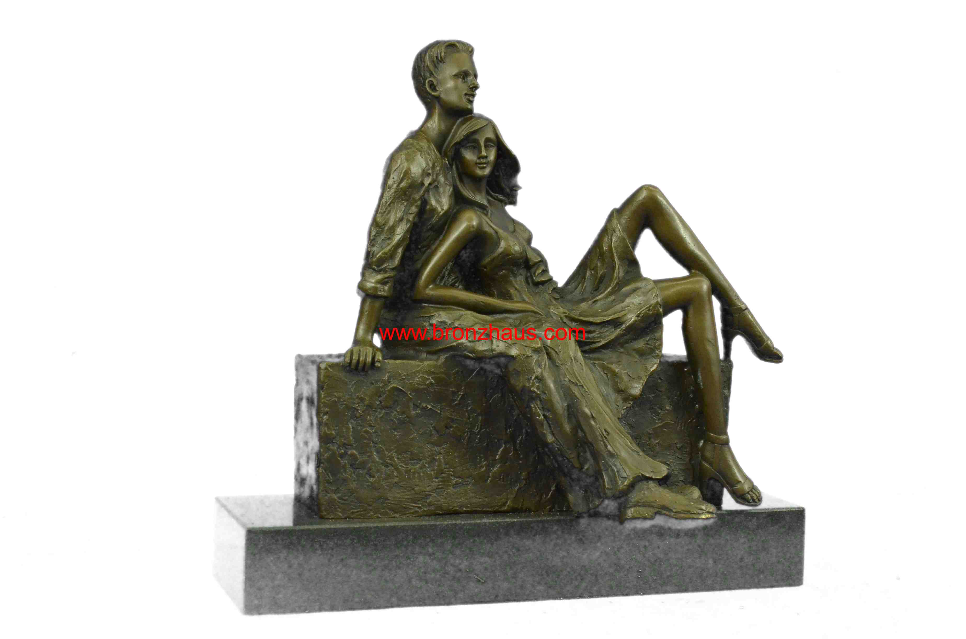 Bronzhaus Abstract Modern Art Romantic Couple Anniversary Gift Bronze ...