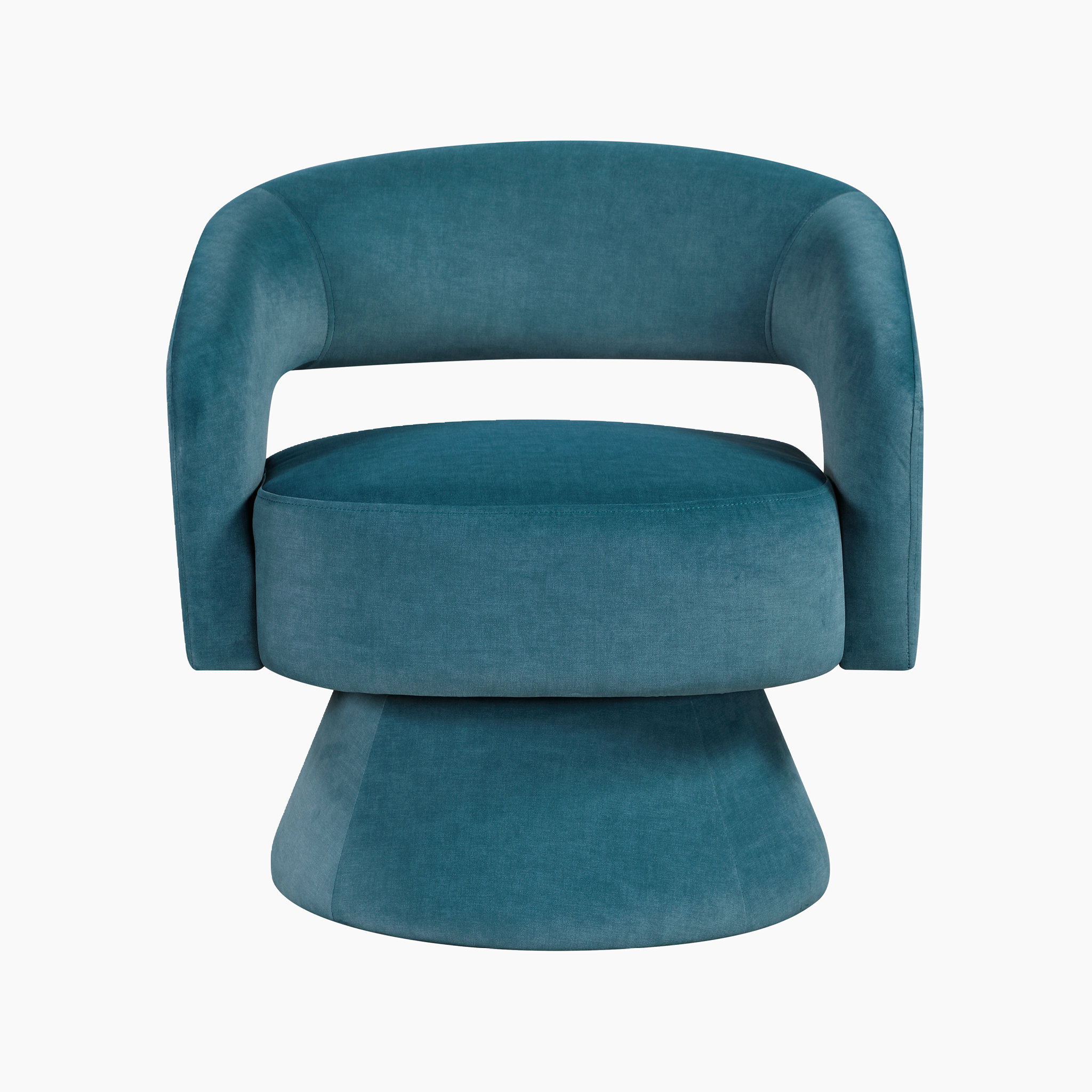 George Oliver Deryn 27" Modern Swivel Barrel Chair – 360° Rotating ...