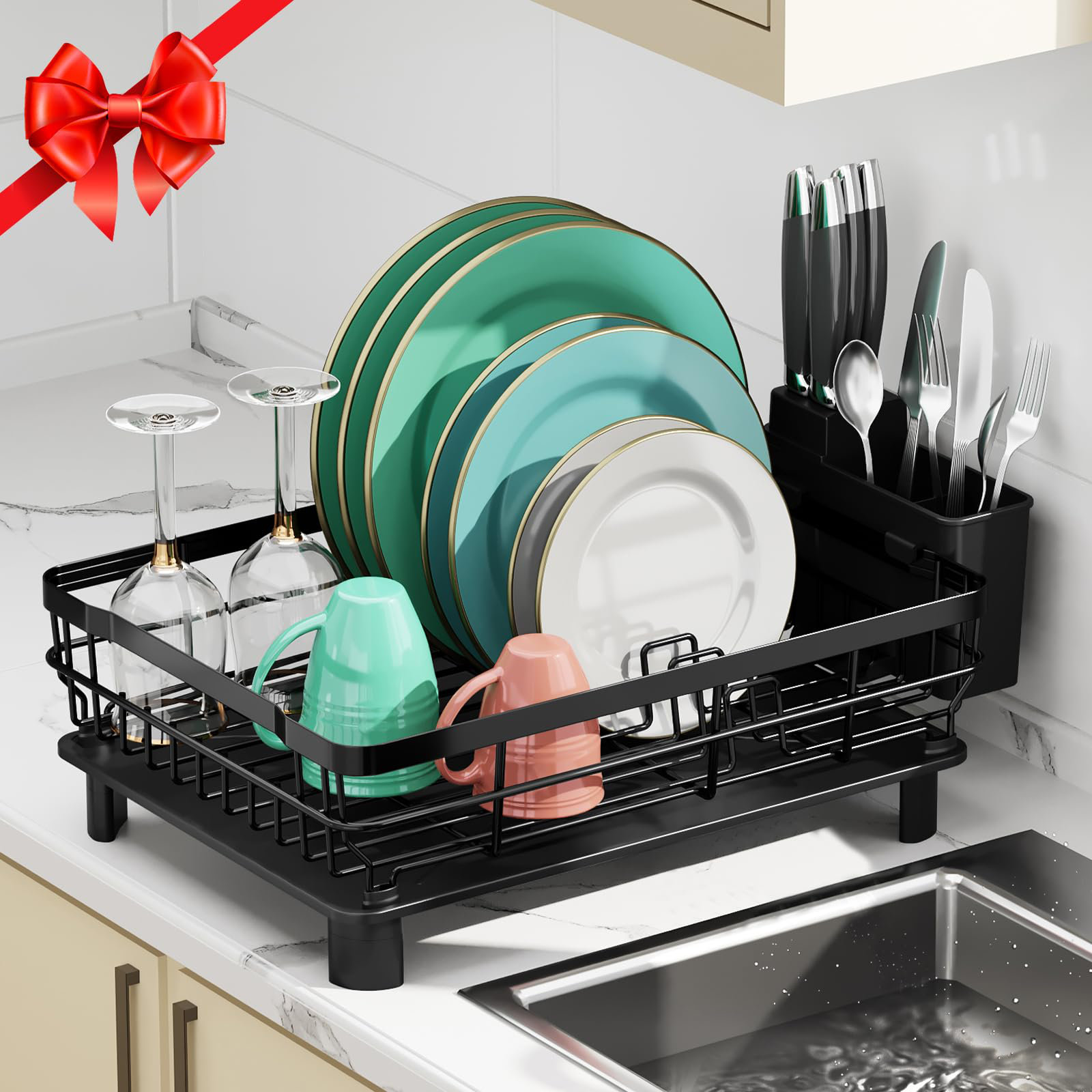 PET SUPPLY PLUS INC Dry Dish Rack, Dish Rack, Stainless Steel Dish Rack ...