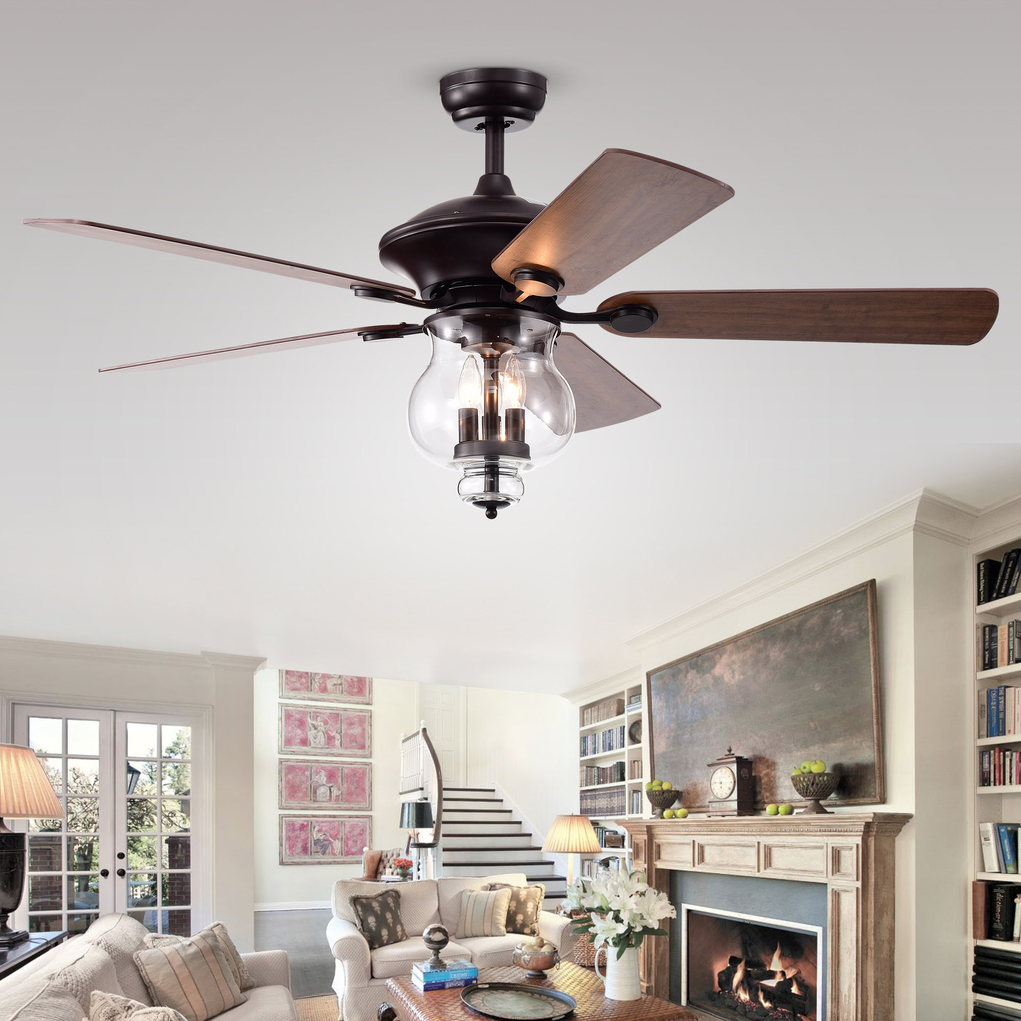 Alcott Hill® 52" Osiris 5 - Blade Standard Ceiling Fan with Pull Chain ...
