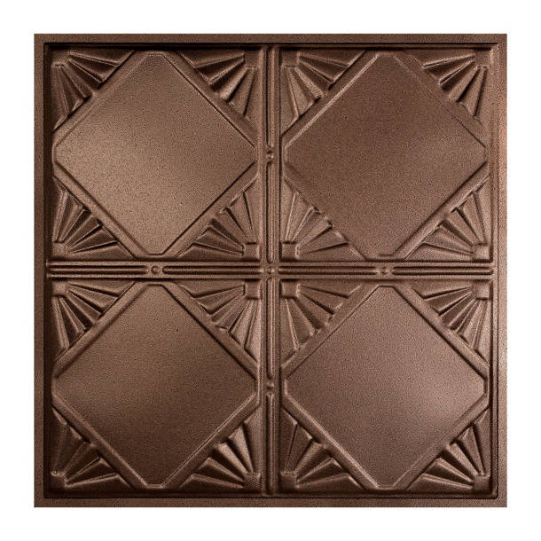 GreatLakesTin Great Lakes Tin Erie 2'x2' Nail-Up Ceiling Tile (Pack of ...