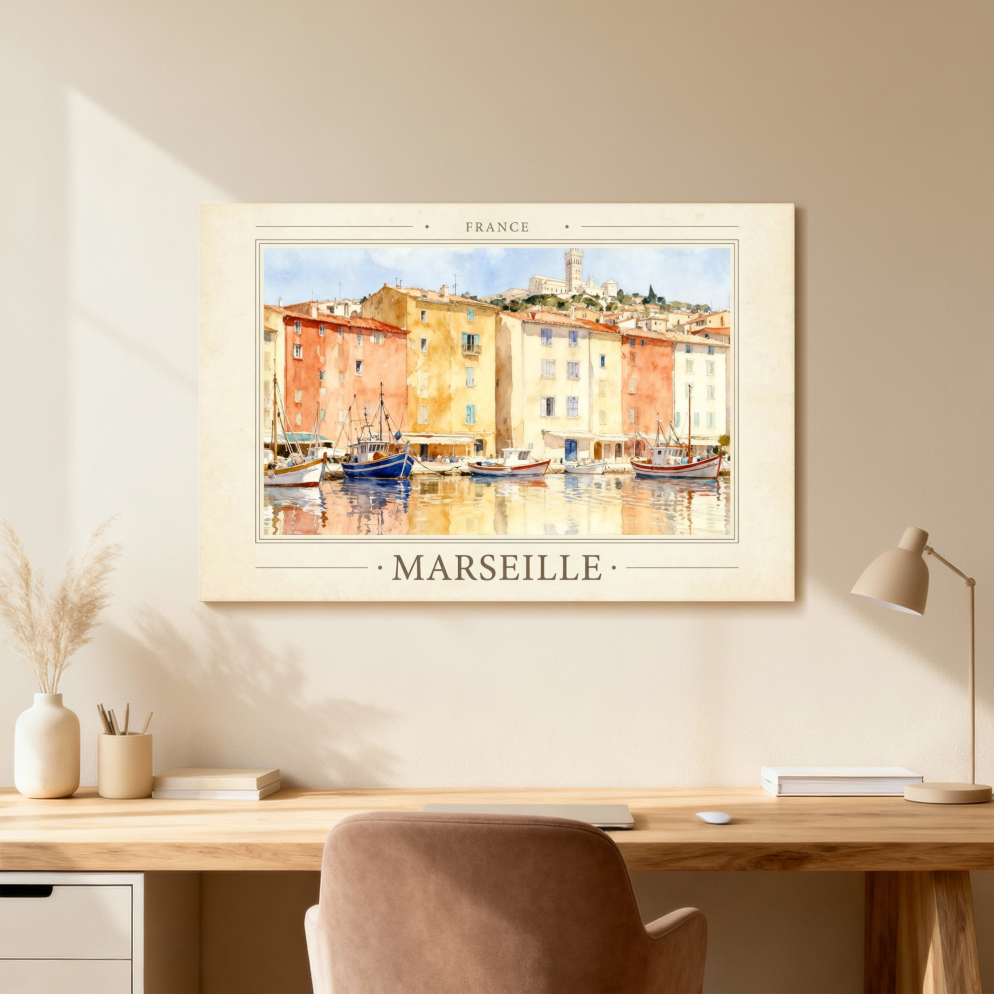 Winston Porter Scenic &Cityscapes Marseille Harbor Colorful Buildings ...