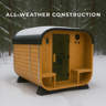 Backyard Discovery Lennon 4-6 Person Traditional Cedar Outdoor Cube ...