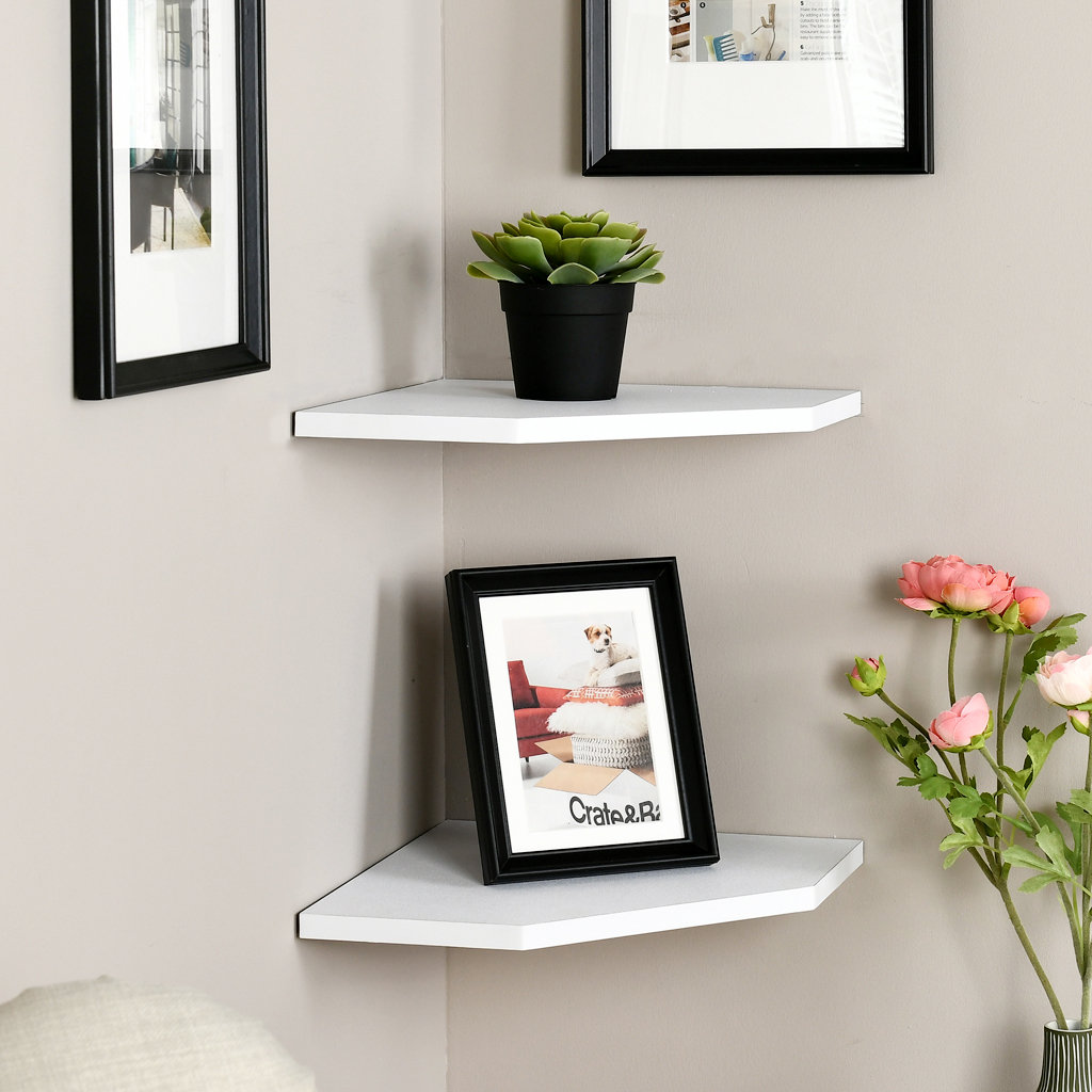 Latitude Run® 2 Piece Corner Shelf & Reviews | Wayfair