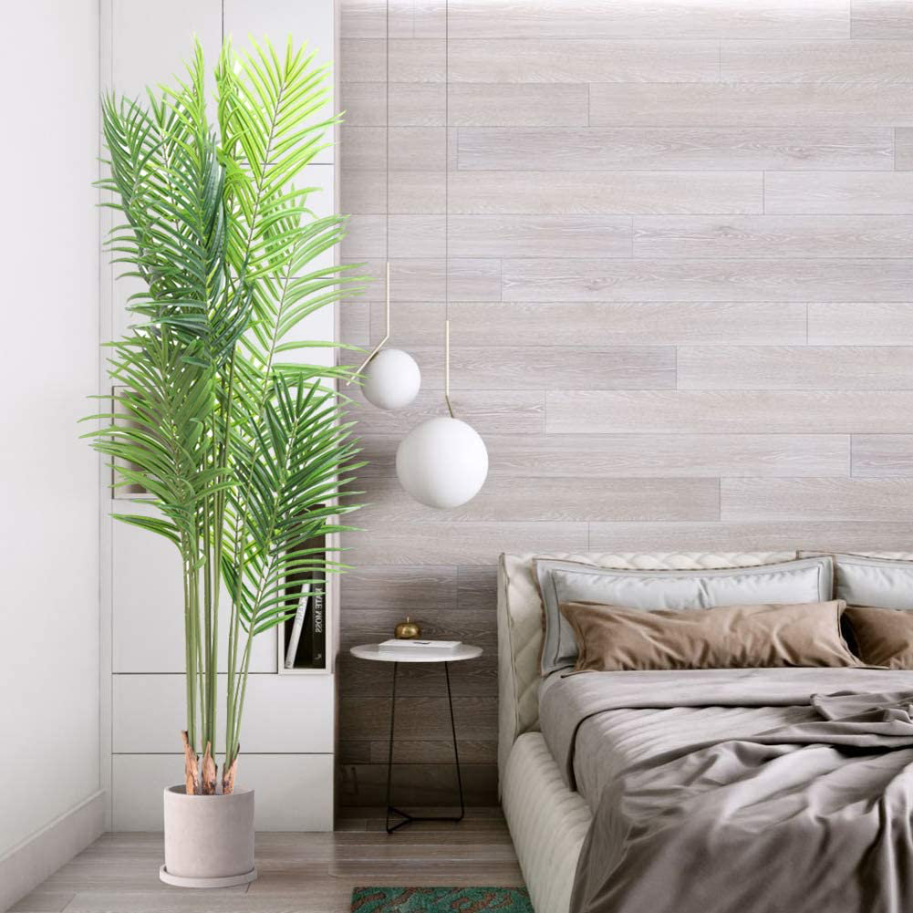 Primrue Artificial Travellers Palm Tree, Fiddle Leaf Fig Artificial ...