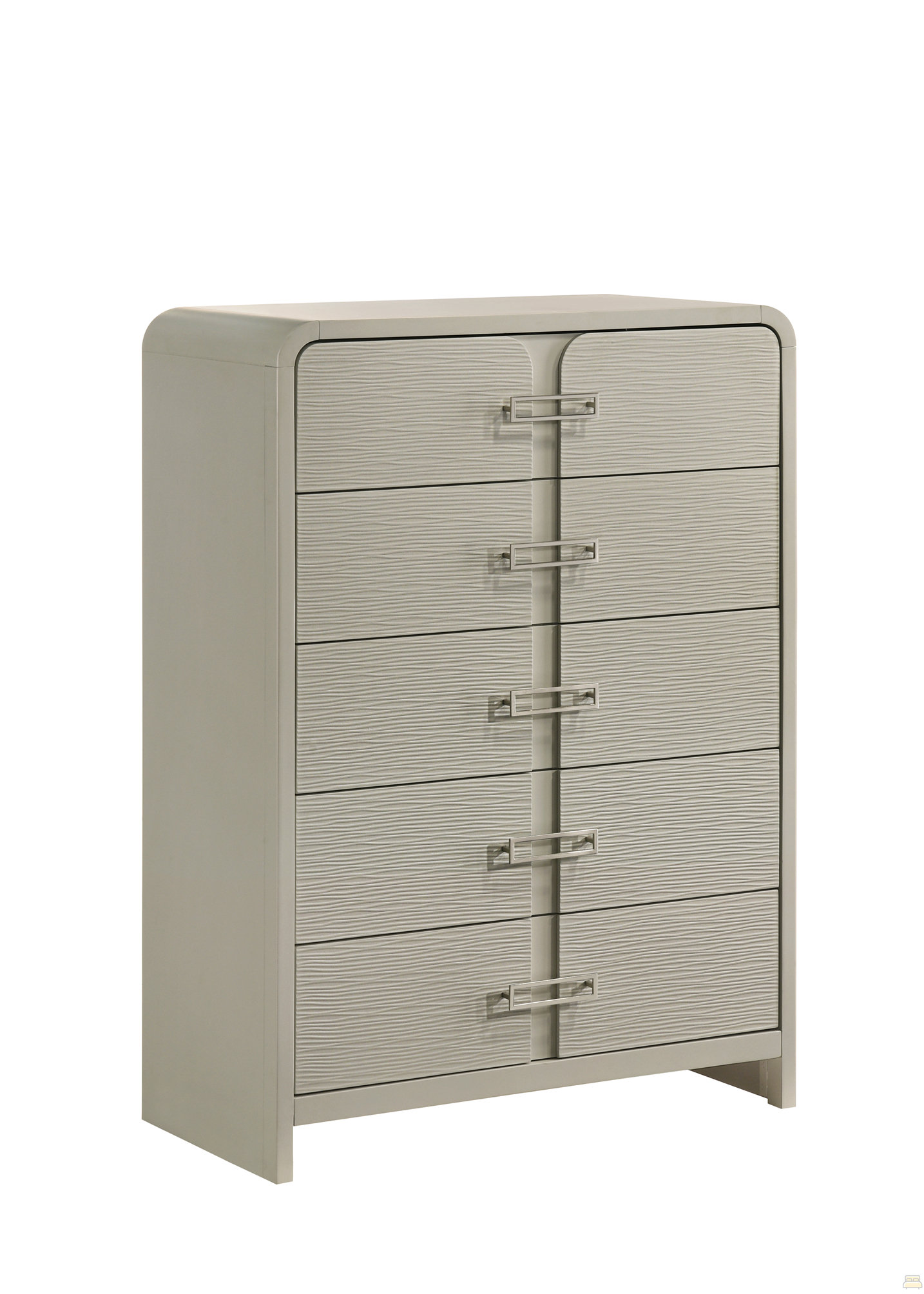 George Oliver 5-Drawer Chest With Metal Handles And Ball Bearing Glide ...