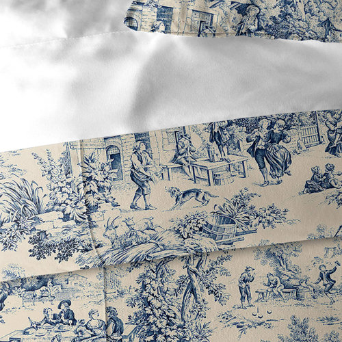 The Tailor's Bed Elysees Cotton Toile Comforter Set & Reviews | Wayfair