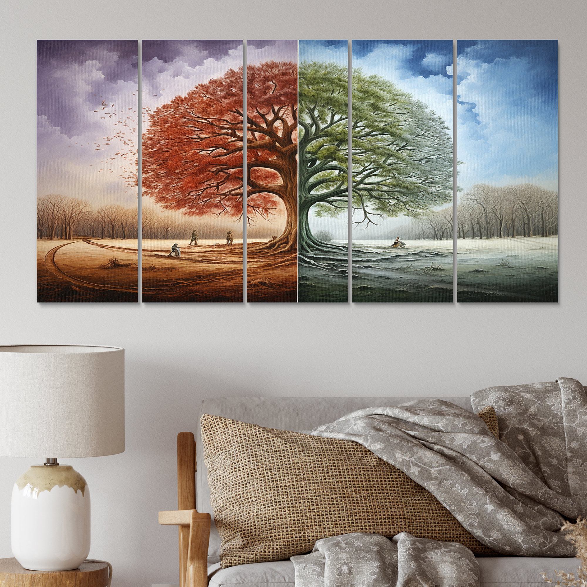 Wildon Home® Tree Of Life All Seasons - Landscape Trees Wall Art Print ...