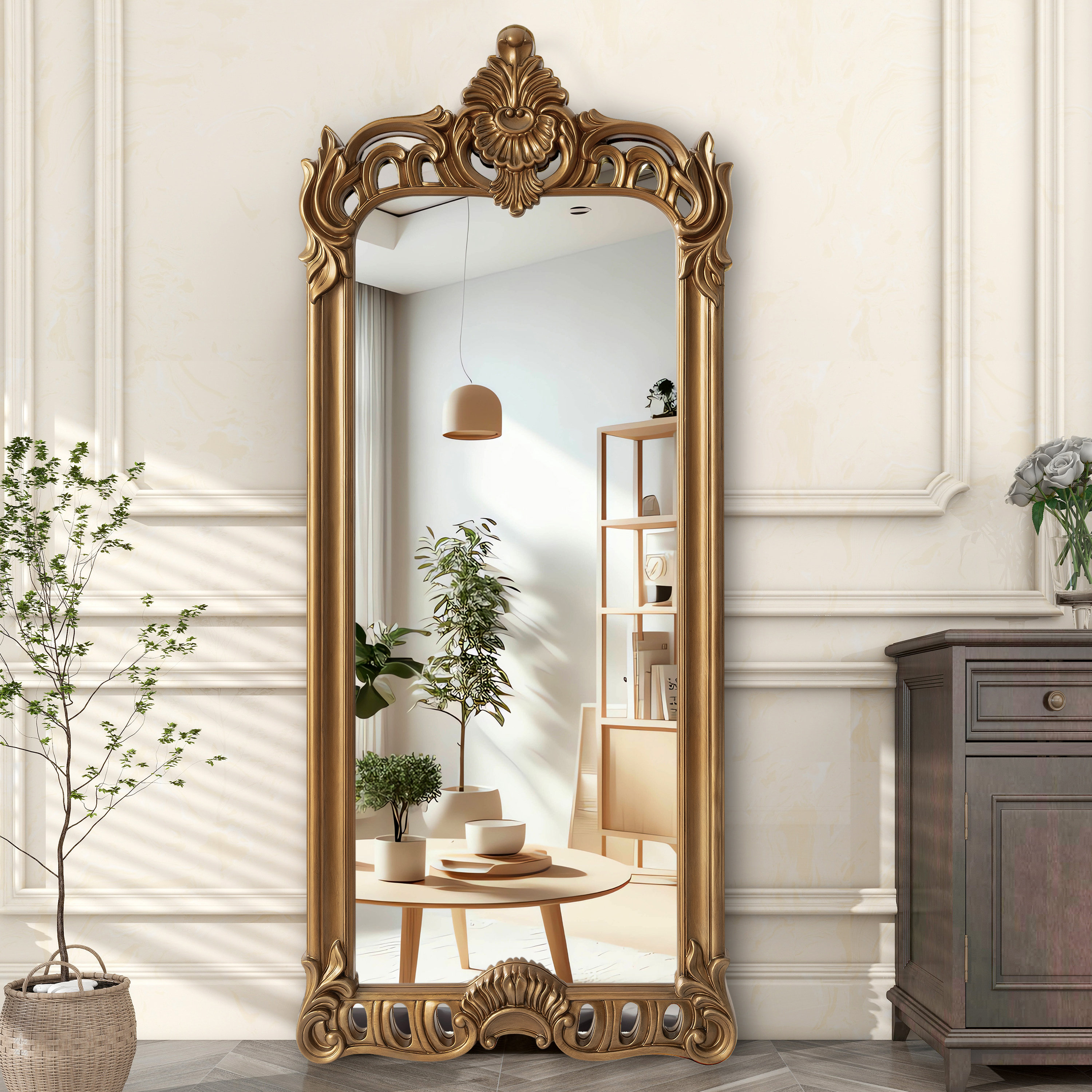 antique mirror large