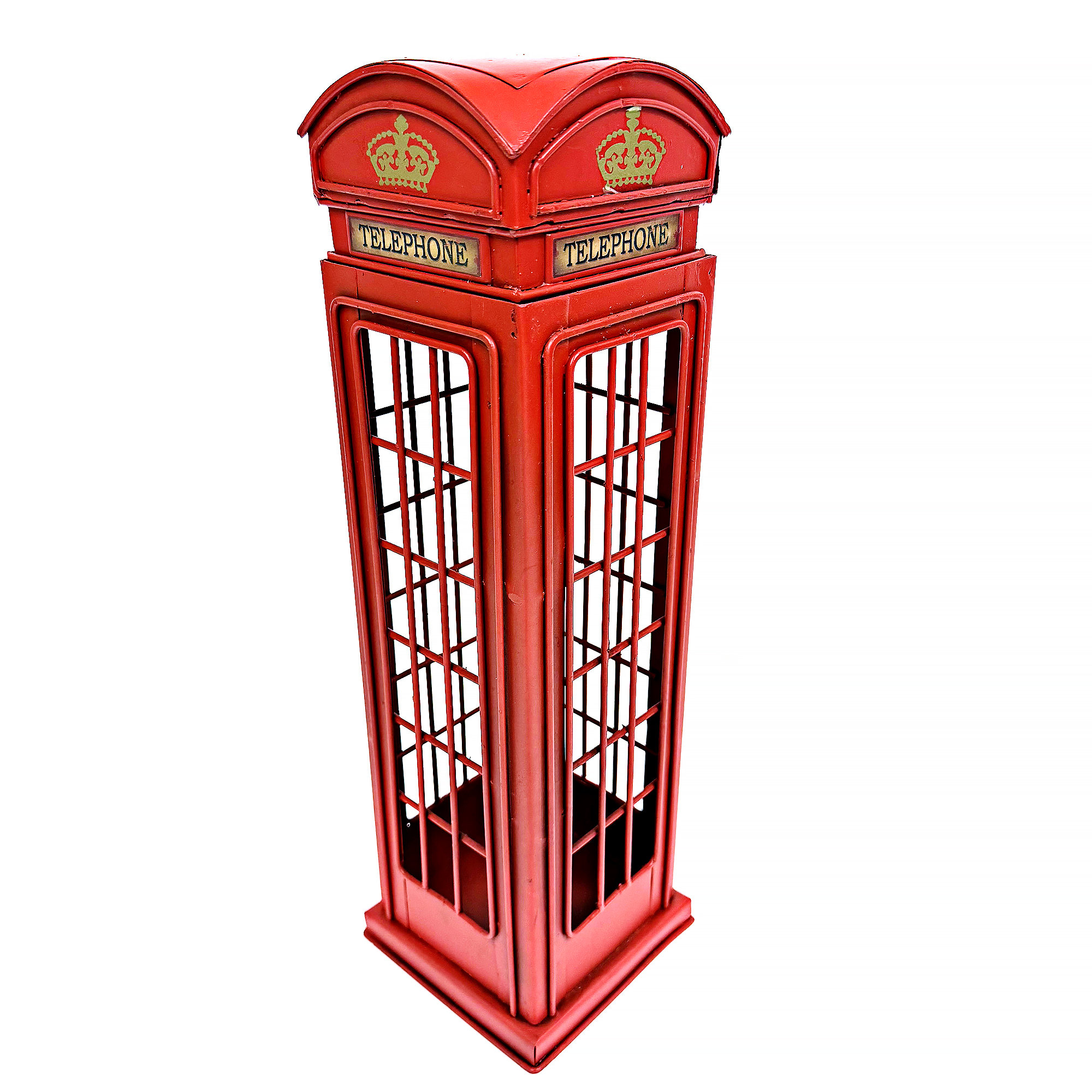 Carina's Collection Metal Telephone Box Single Wine Carrier - Wayfair ...