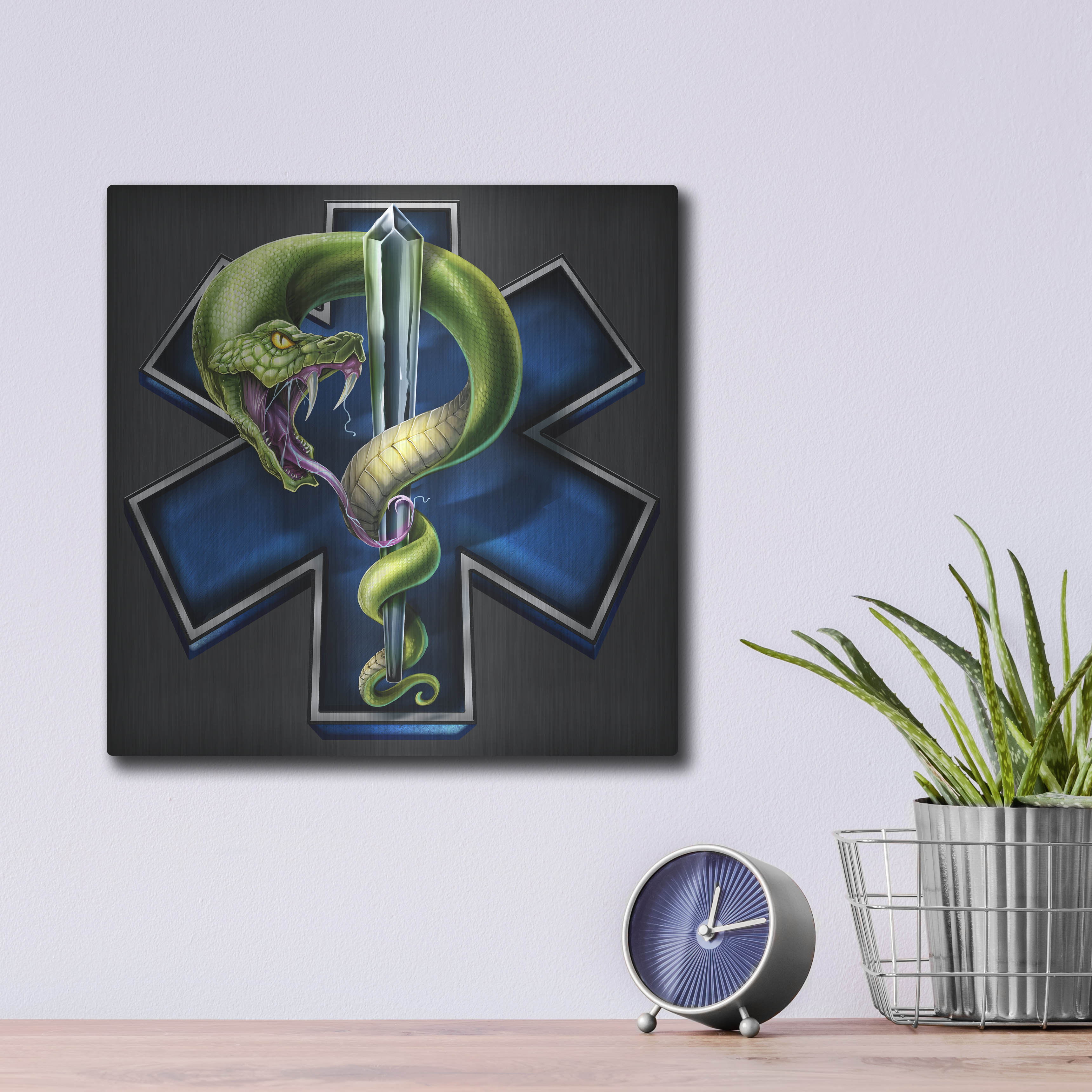 Trinx " EMS Star Of Life With Snake " by Flyland Designs | Wayfair