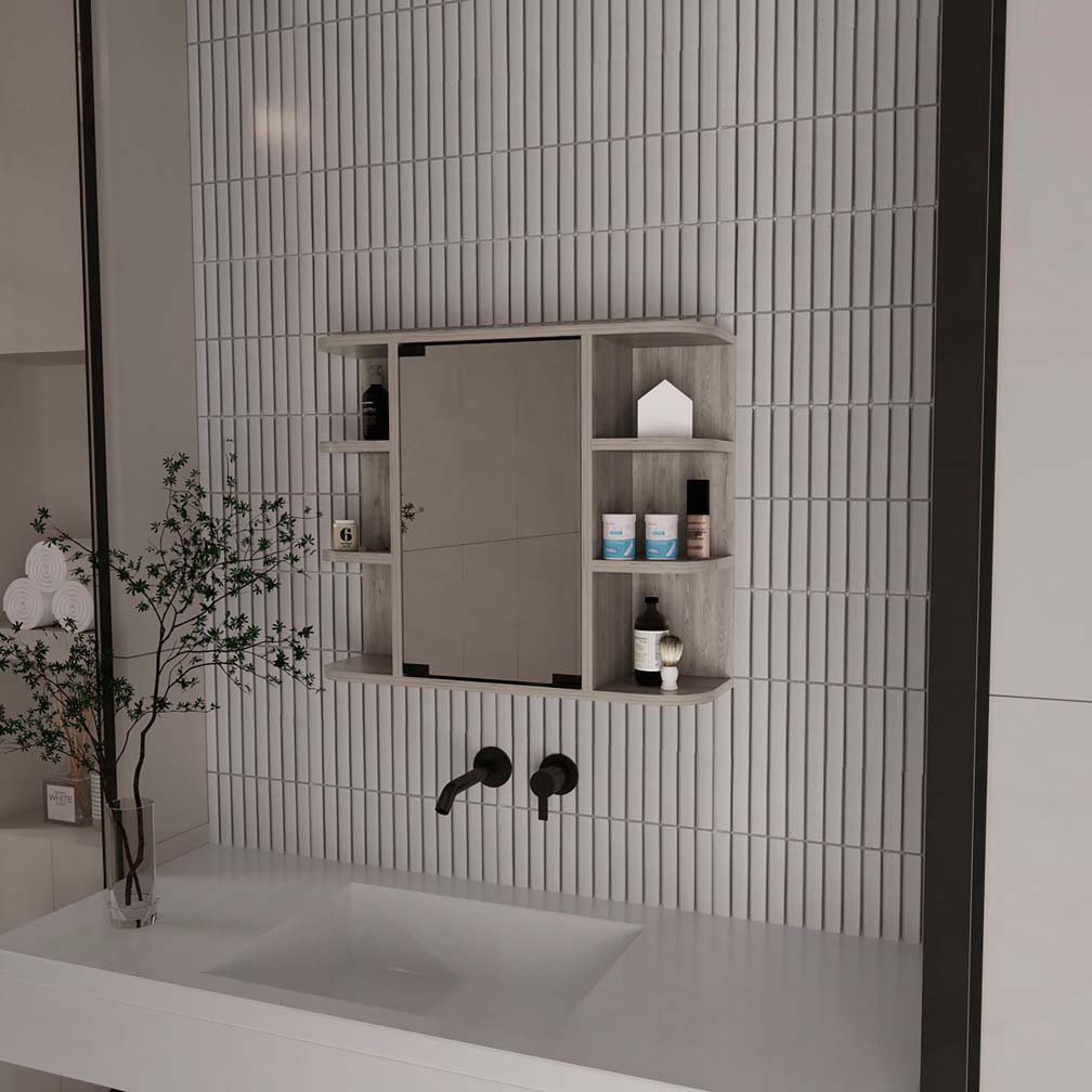 Ivy Bronx Wall Medicine Cabinet with Mirror | Wayfair