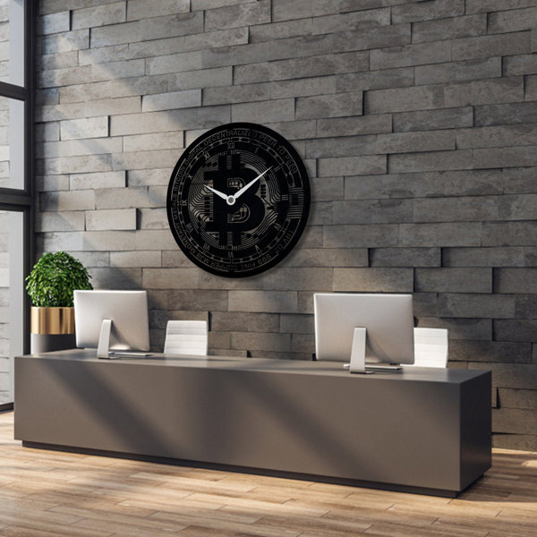 Happy Larry Bitcoin-Wall-Clock-Crypto-Wall-Decor-Funny-Clock-Minimalist ...