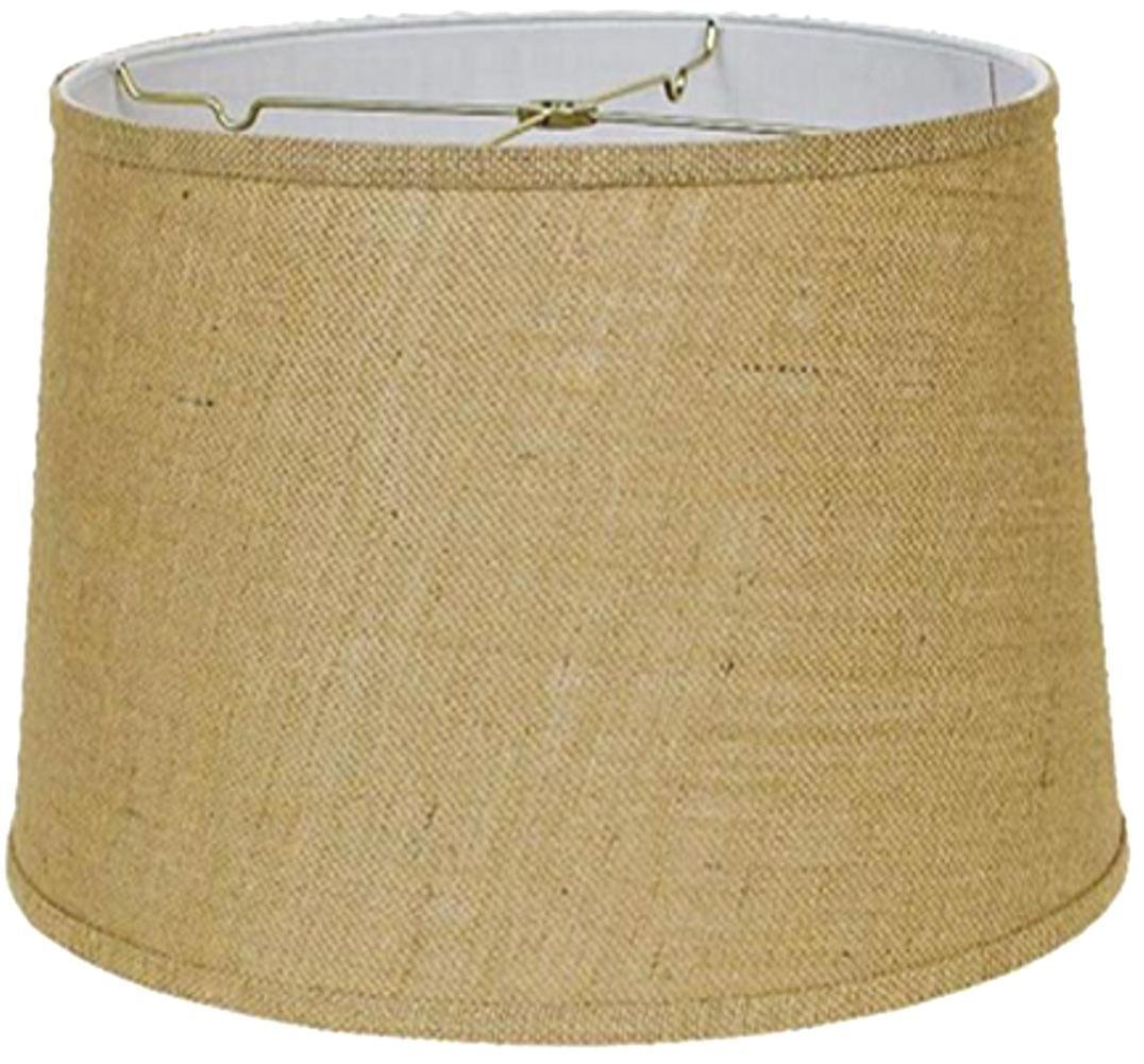 Highland Dunes Burlap Drum Lamp Shade (Spider) in Beige | Wayfair