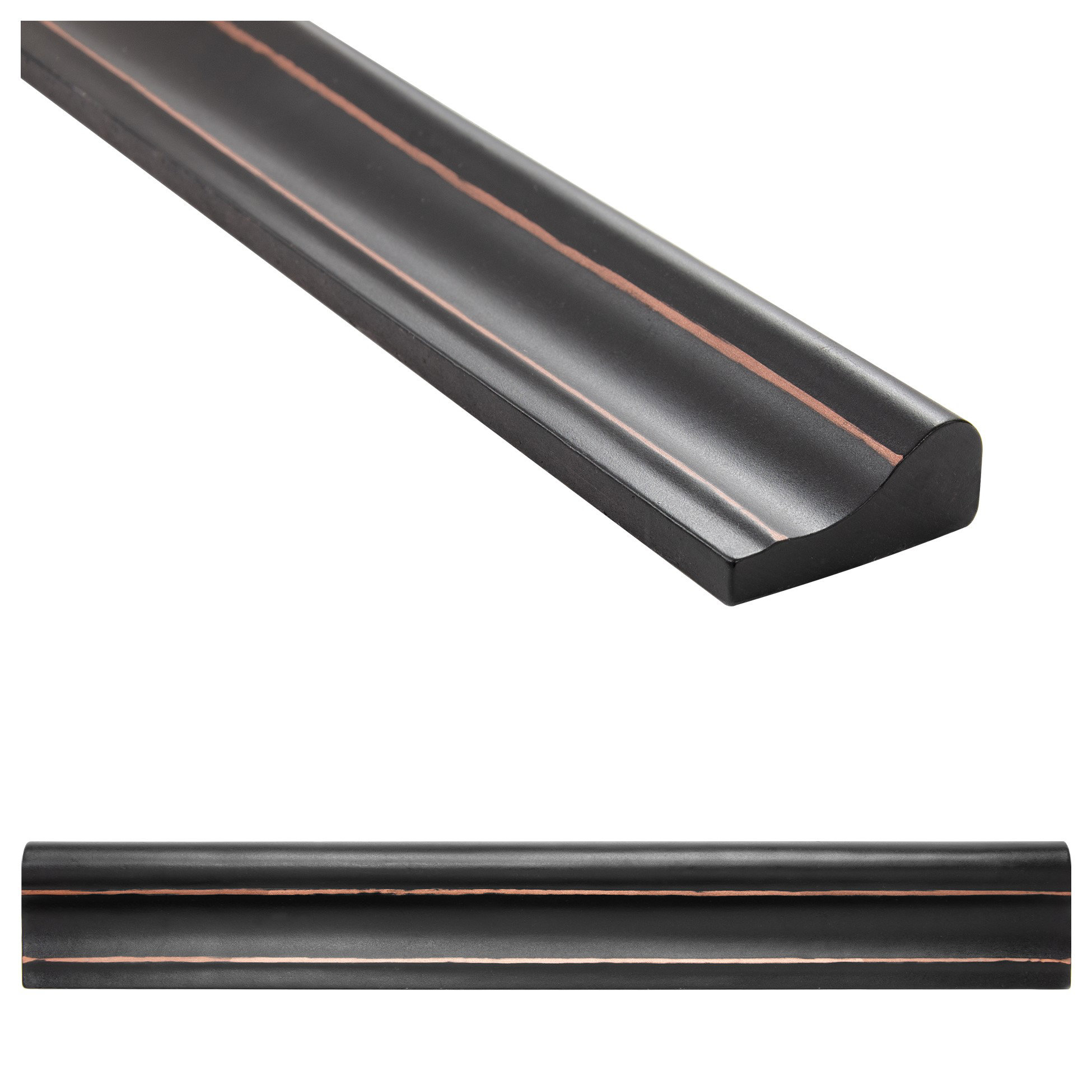 Nichetiles 1.65'' L x 12'' W Chair Rail Tile Trim | Wayfair