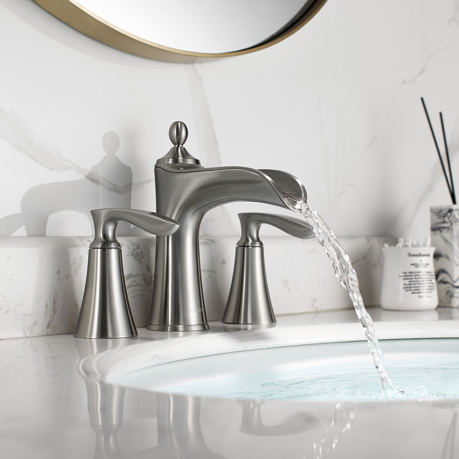 Vinnova Ukiah Widespread Faucet 2-handle Bathroom Faucet & Reviews ...