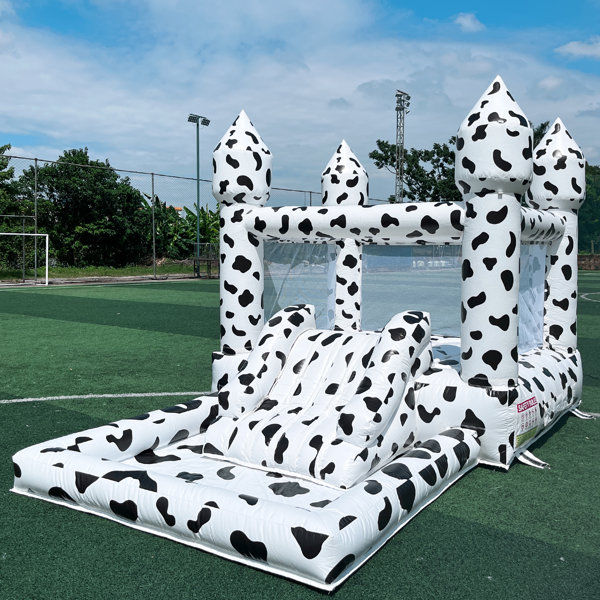 Connsann 13' x 8' PVC Bounce House with Slide and Ball Pit and Air ...