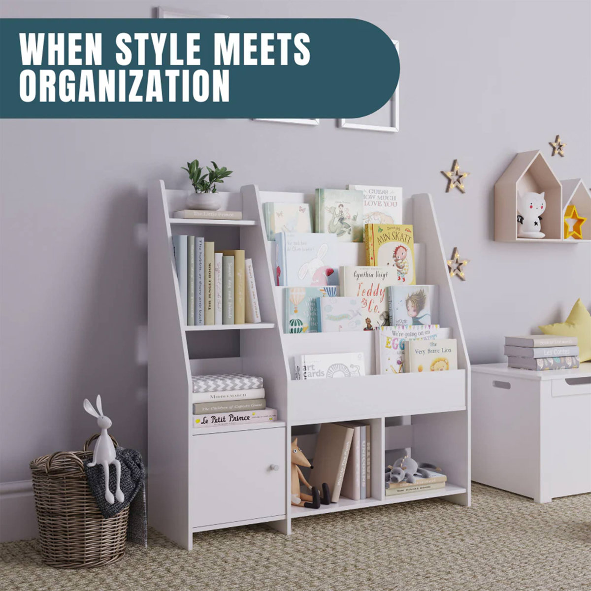 Isabelle & Max™ Alleisha 39.4'' H X 37.4'' W Book Display & Reviews ...