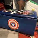 Delta Children Marvel Avengers Faux Leather Cabinet Storage Bench ...