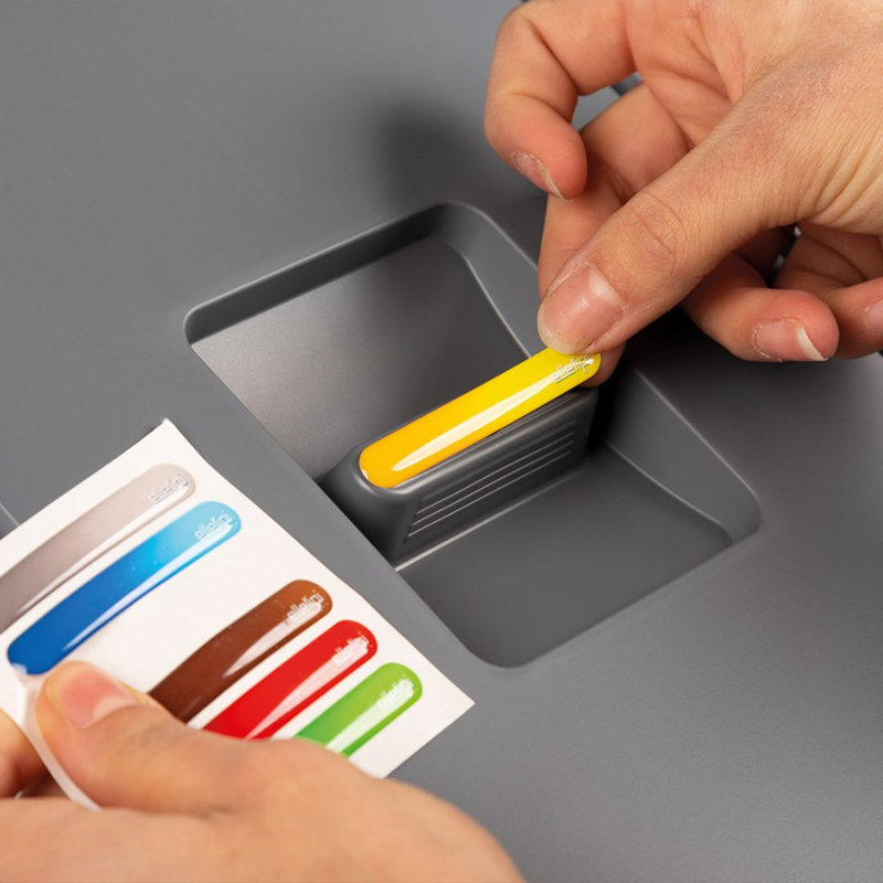 Solua Bottom Mount Waste Bin PullOut, Ball Bearing Full ext 2x Gray ...