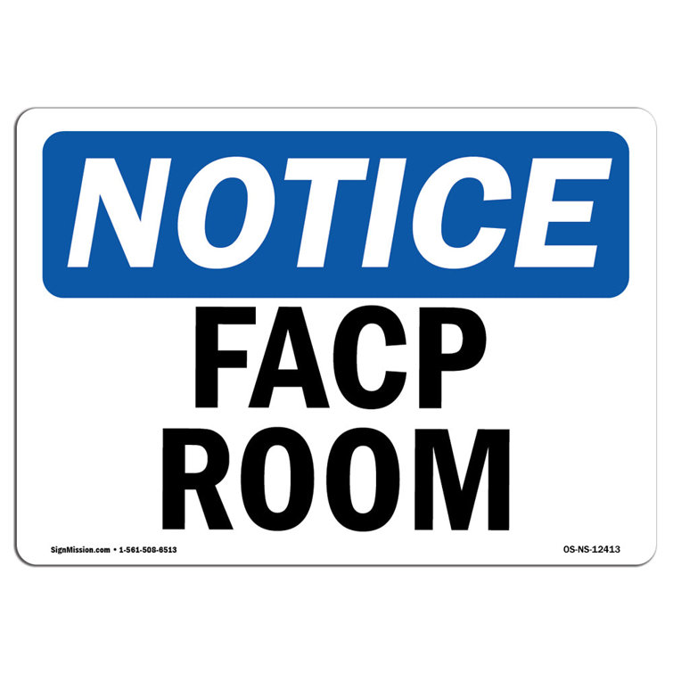 SignMission FACP Room Sign | Wayfair