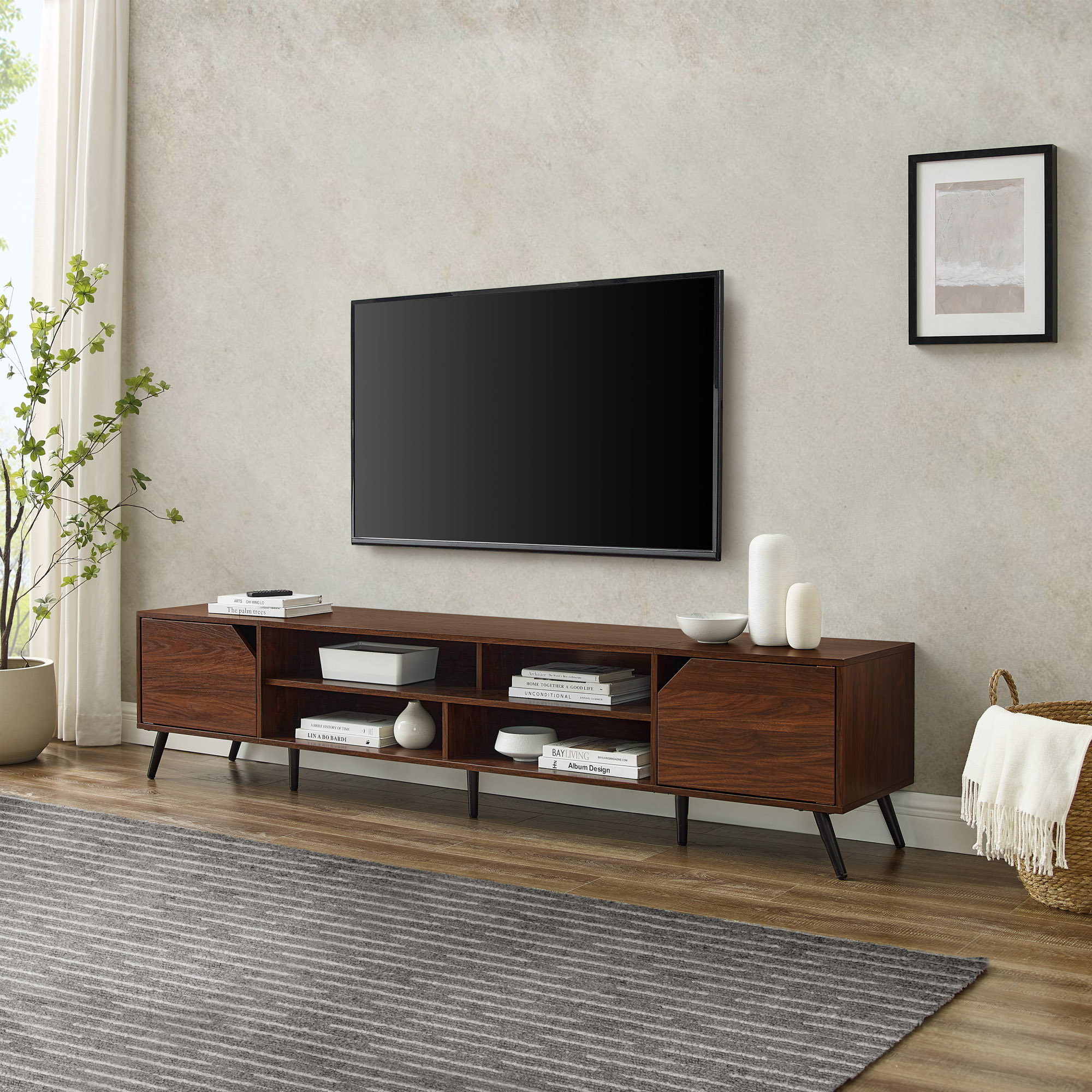 George Oliver Jiada 2-Door Media Console & Reviews | Wayfair