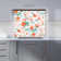 East Urban Home Orange Floral Pattern Premium Glass Kitchen Splashback ...