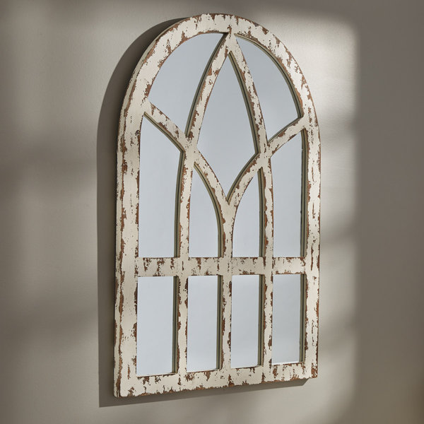 Ophelia & Co. Poarch Arch Wood Wall Mirror | Wayfair