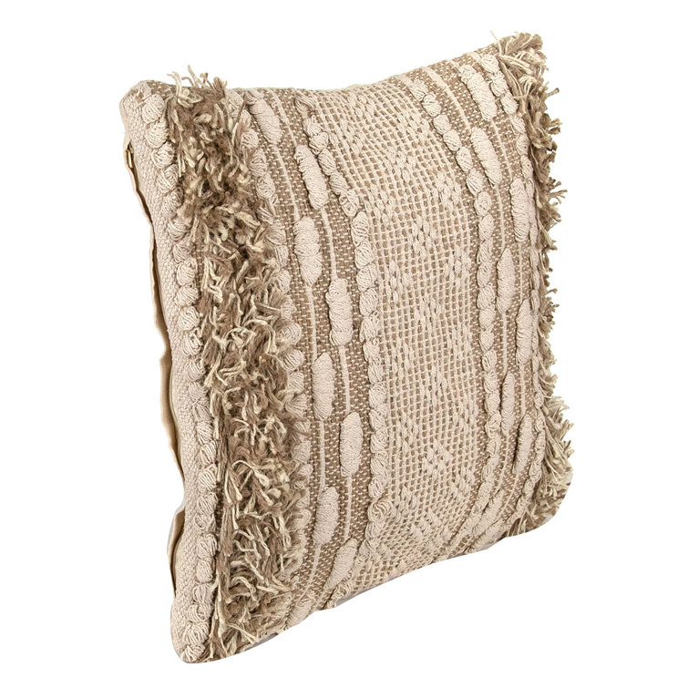 World Menagerie Jute Back Cushion | Wayfair.co.uk