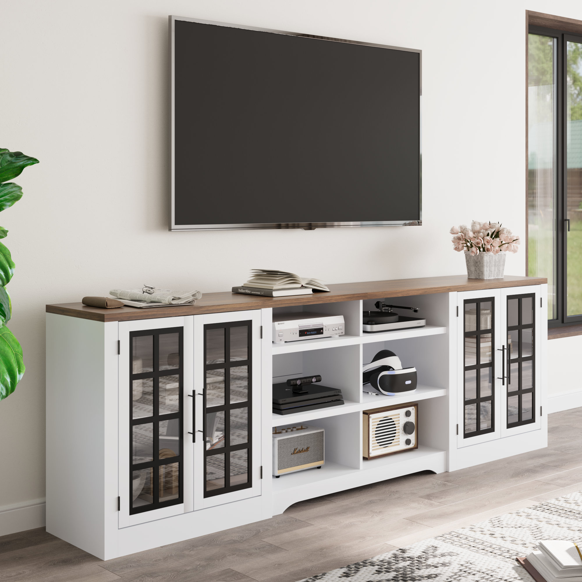 Lark Manor™ 94.5 Inch TV Stand For Tvs Up To 100", Entertainment Center ...