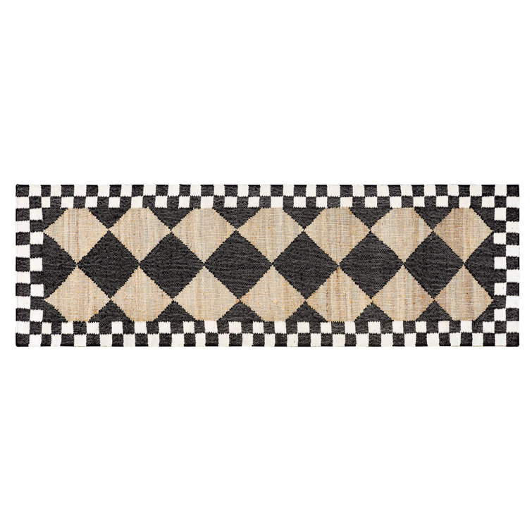 MacKenzie Childs Diamond Jute Rug | Wayfair